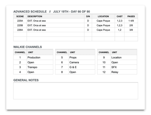How to Create a Film Call Sheet: A Step-by-Step Guide | Filmmaker Tools